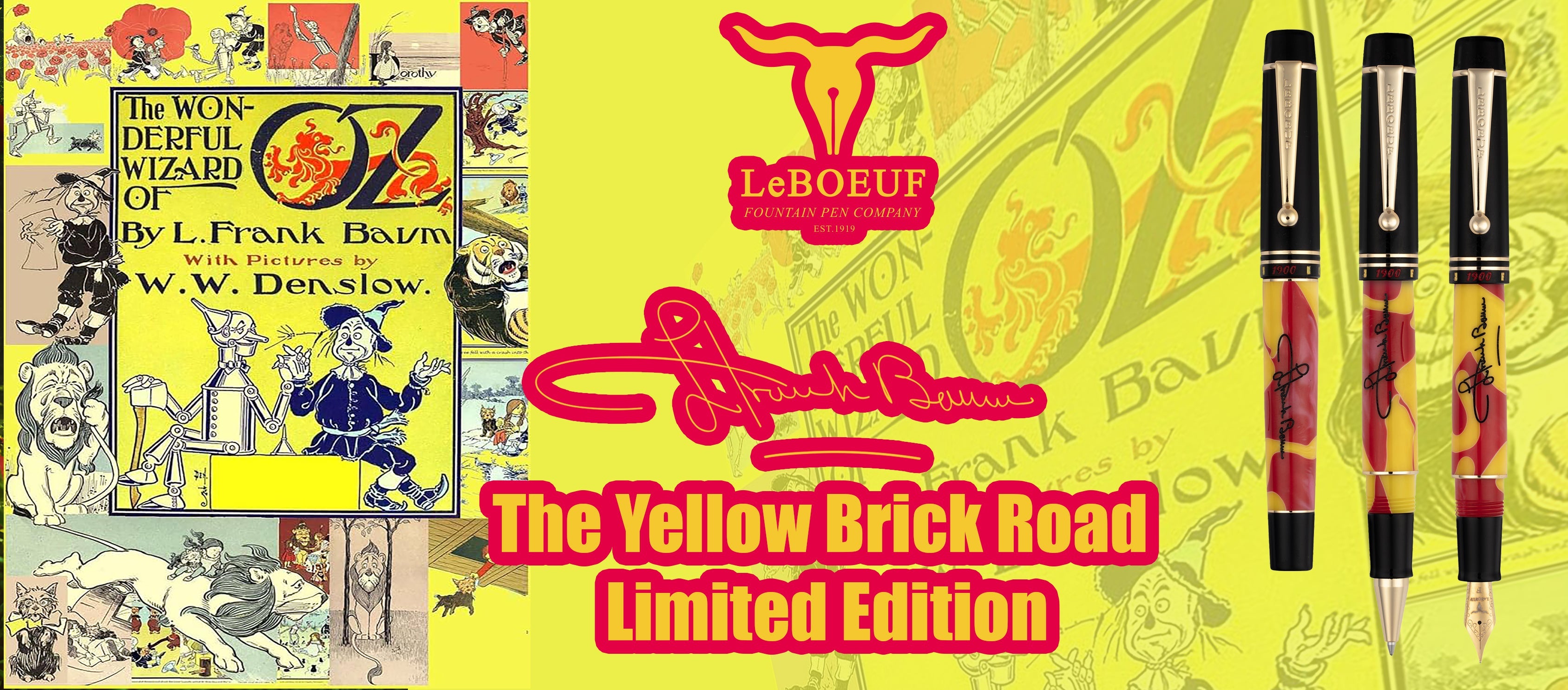 The L. Frank Baum Yellow Brick Road Limited Edition – LeBoeuf Pens