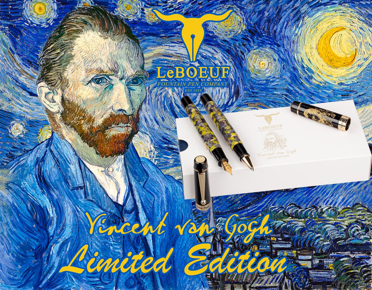 The Vincent van Gogh "Starry Night" Limited Edition – LeBoeuf Pens