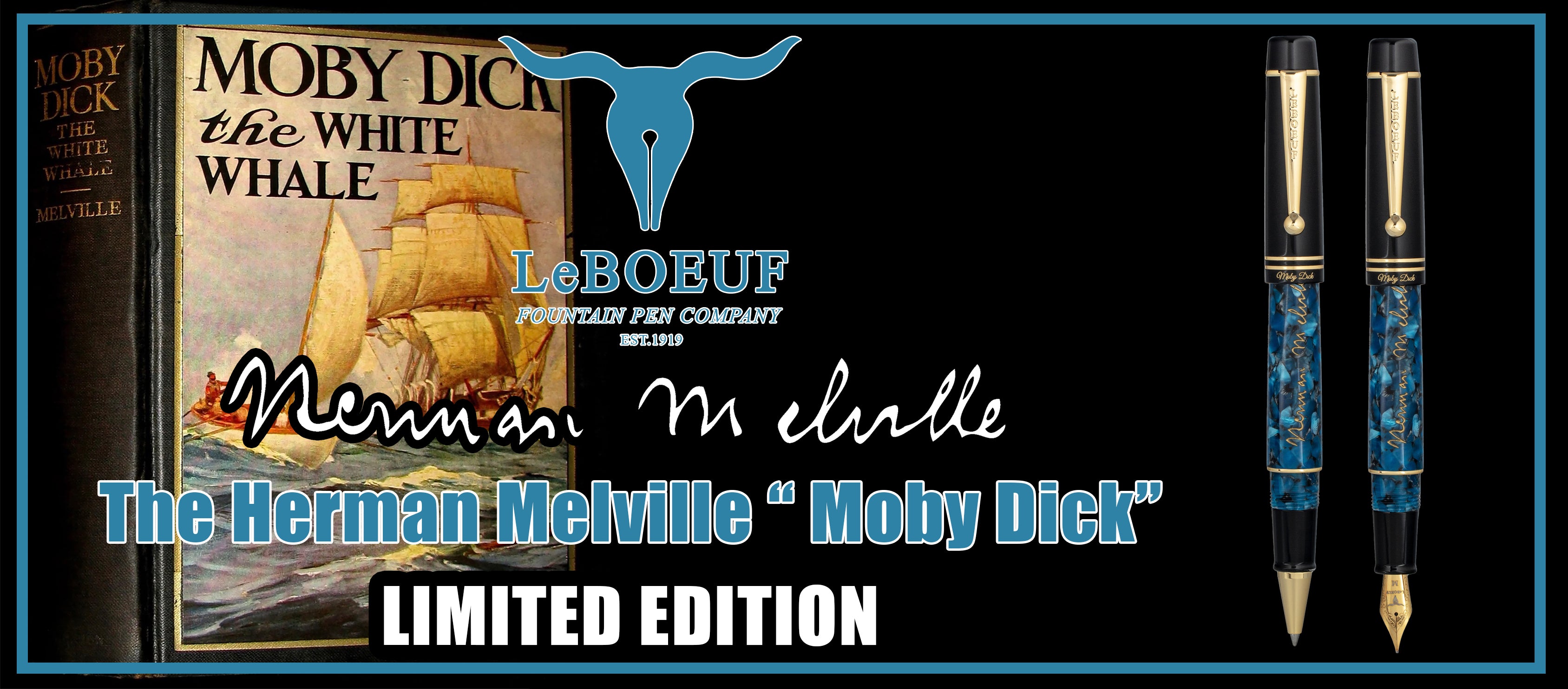 The Herman Melville "MOBY DICK" Limited Edition – LeBoeuf Pens